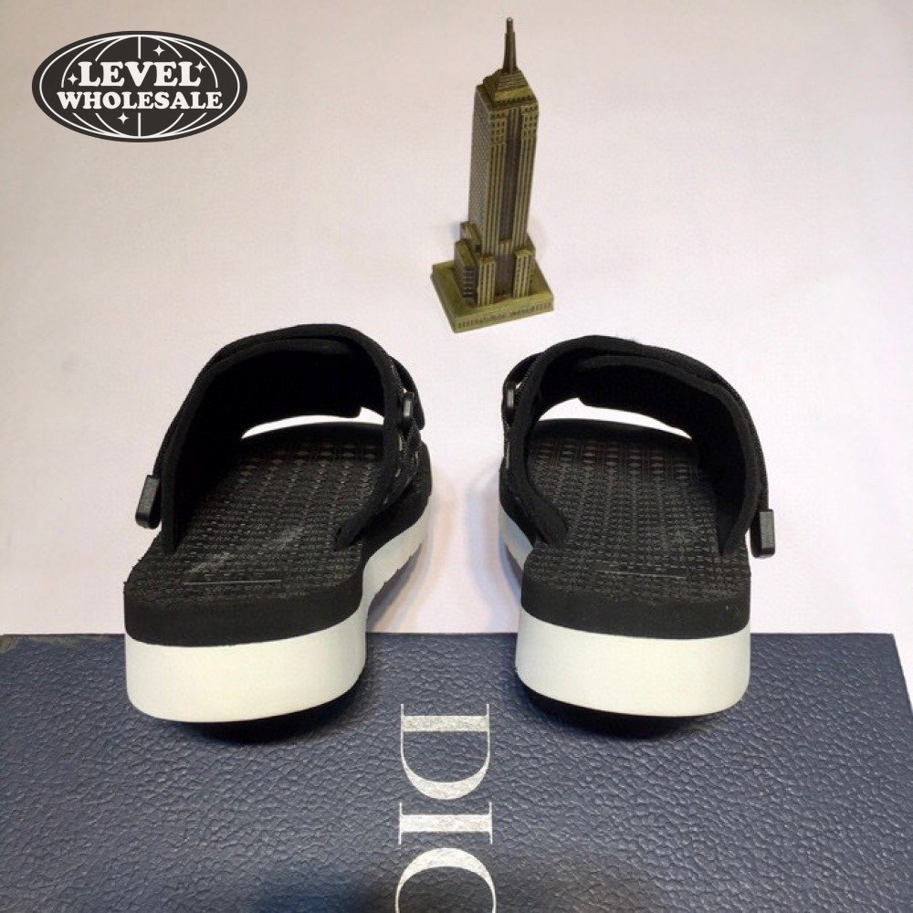 DIOR ALPHA SANDAL BEIGE AND BLACK DIOR OBLIQUE JACQUARD - CD93 ...