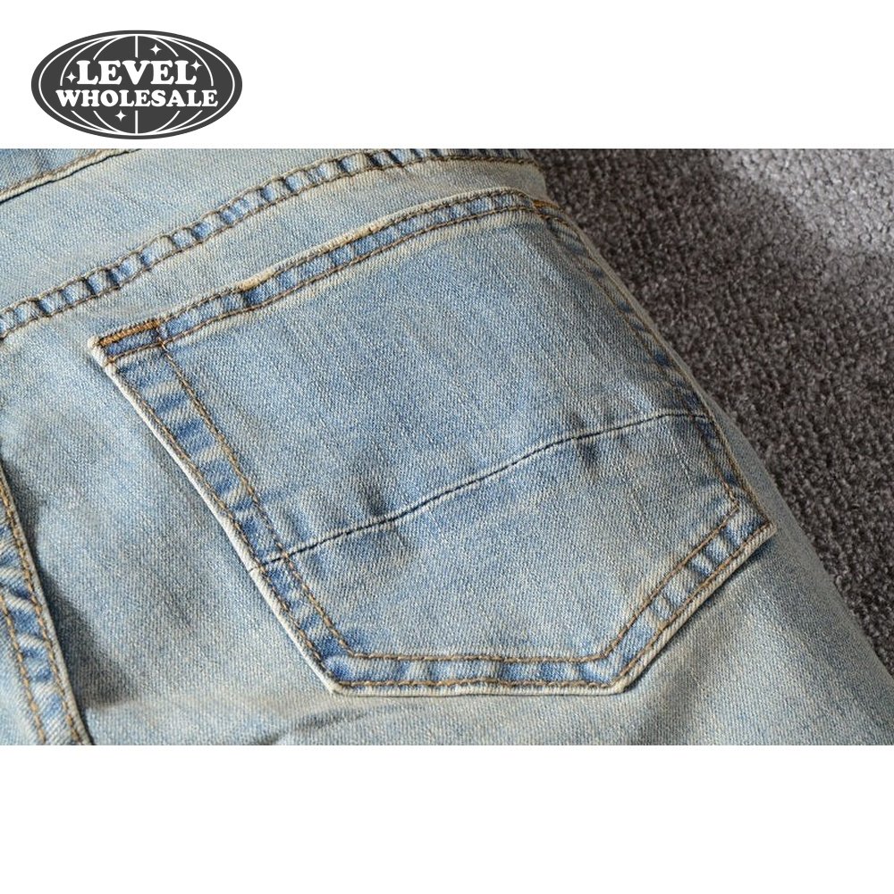 Amiri Bandanna Rip Jeans Light Blue /Red [M6152736] - $159.00 ...